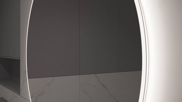 Зеркало CERSANIT модель ECLIPSE Fusion с подсветкой круглое