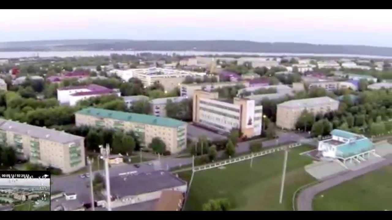 Как выглядит город Заинск сверху  Съемки с квадрокоптера