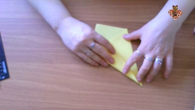 Оригами Тюльпаны, аппликация, простой способ