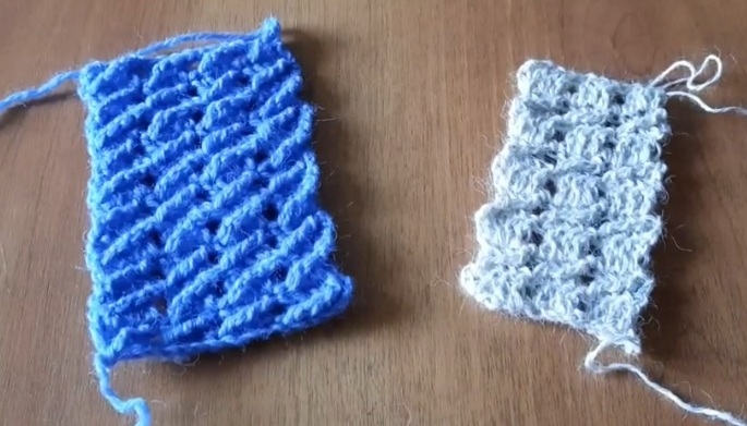 Рельефный узор крючком.