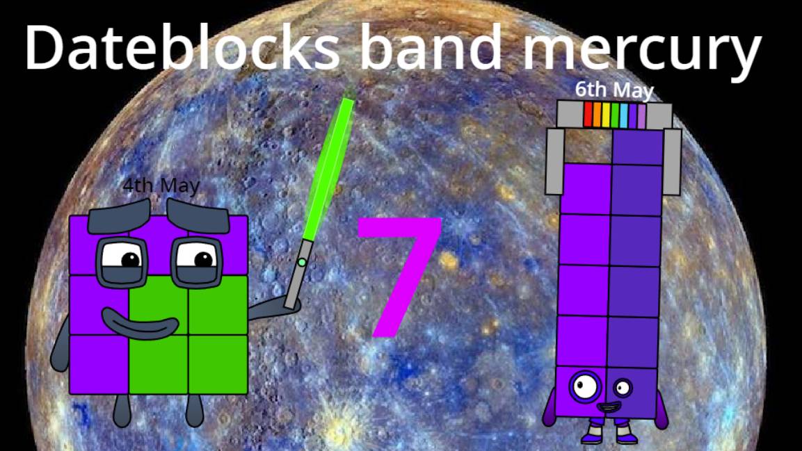 Dateblocks Band Mercury 7
