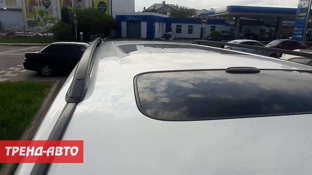 Рейлинги на крышу Toyota Vellfire чёрные, установка, сверление крыши