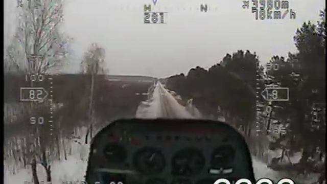 FY 41AP , режим NAV,  пролёт по просеке.mp4