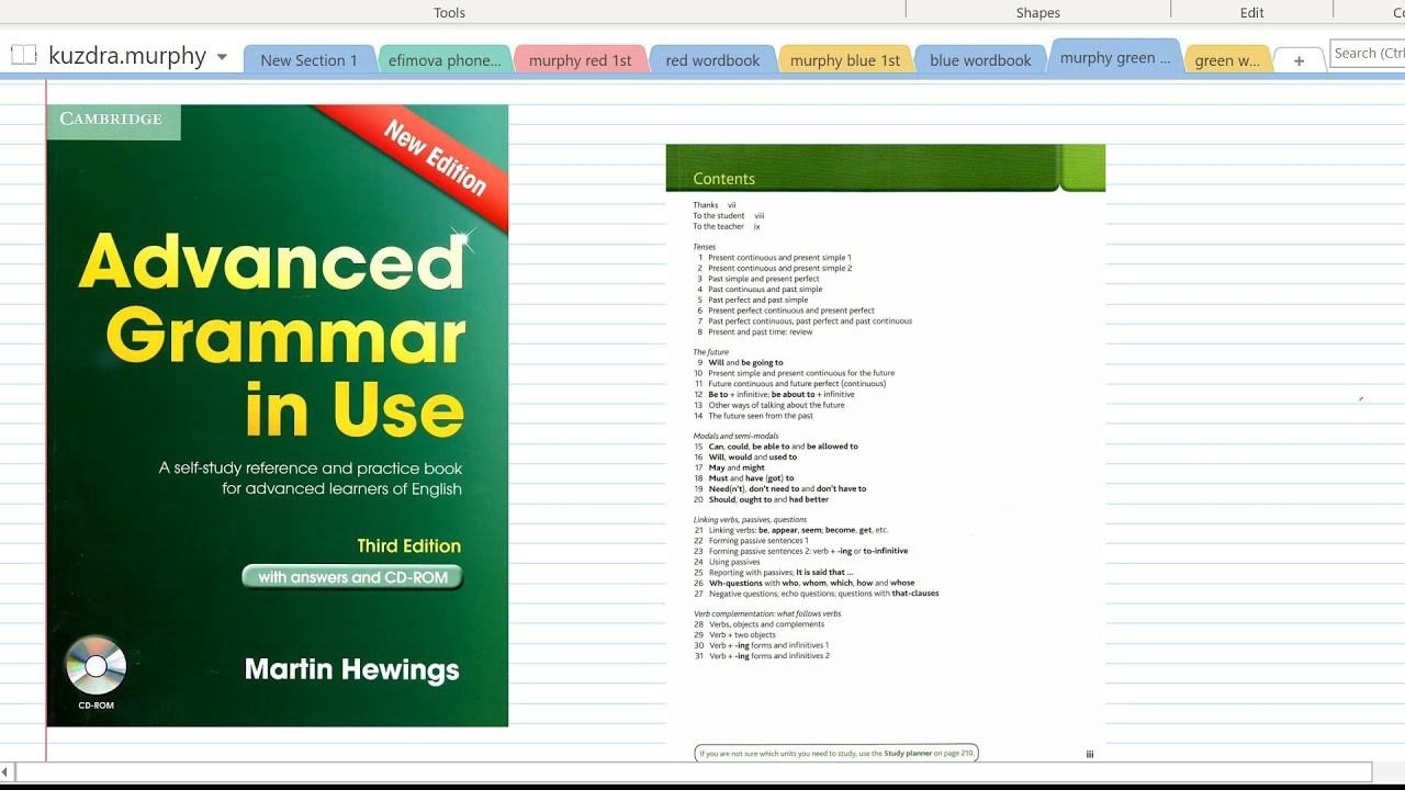 0. Advanced Grammar in Use. Contents