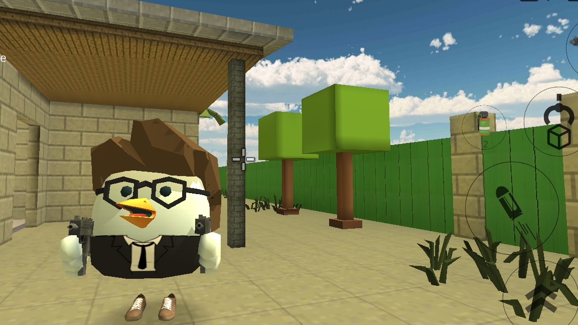 Фармлю монеты в chicken gun