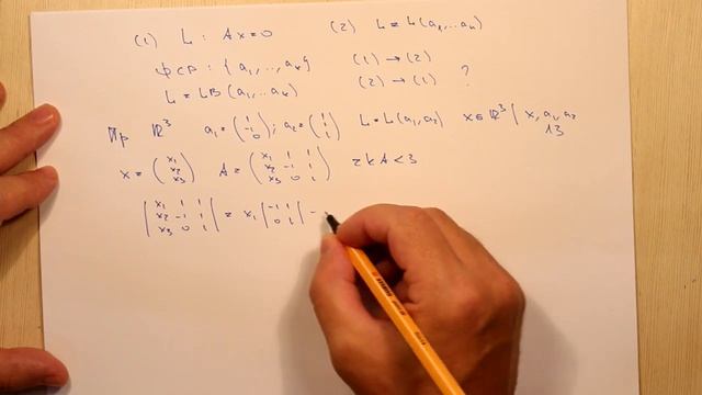 Связь линейных систем и линейных оболочек. Тема