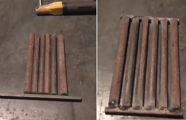 Про самодельную колосниковую решетку для печки-голландки..mp4