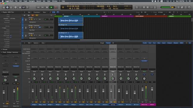 Logic Pro X - Pop/Rock Mixing - PART 11 - MORE Vocal Harmonies with Flex Pitch