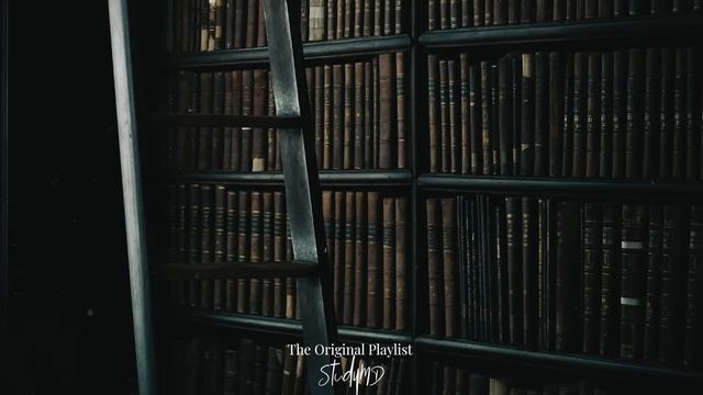 Dark Classical Academia - You’re studying in a large library at midnight 🕯️