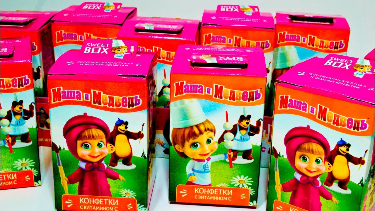 Маша и Медведь новая серия игрушек от Свитбокс Sweet Box Masha and the Bear ВСЯ СЕРИЯ в сборе!