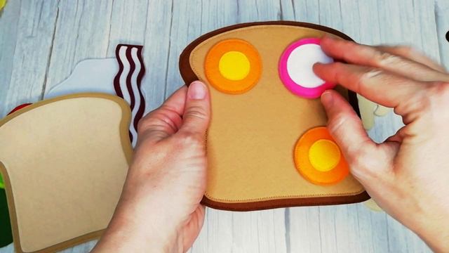 Обзор игры из фетра "Аппетитный бутерброд"