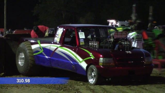 Тяга модифицированных пикапов Super Modified 2WD Truck Pulling - 2022 Гленко, Кентукки