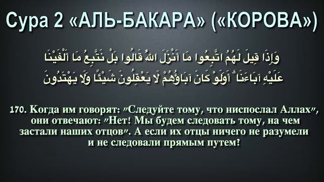 Сура 2 - Аль-Бакара (арабские и русские титры) - Мухаммад Люхайдан