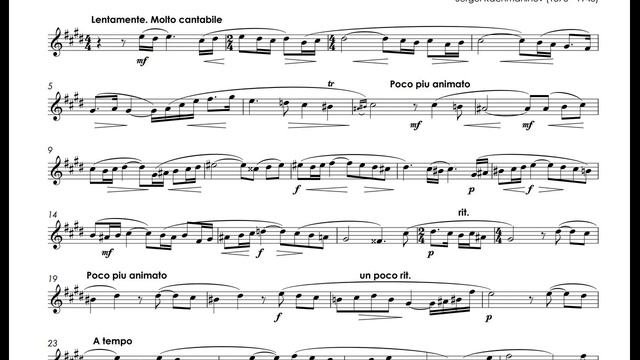 Rachmaninov, Sergei - Vocalise - Timofei Dokshizer trumpet C