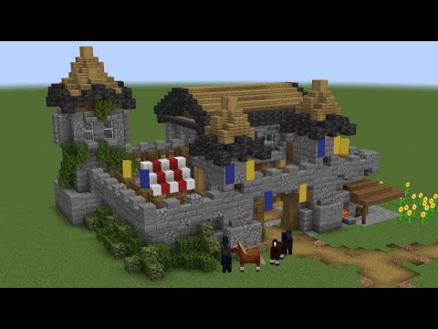 Майнкрафт - Как построить эпический средневековый замок. Minecraft