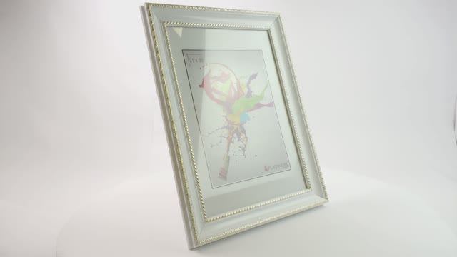 Фоторамка пластиковая со стеклом PLATINUM 8131_2130w ВЕРЧЕЛЛИ-БЕЛЫЙ 21x30.