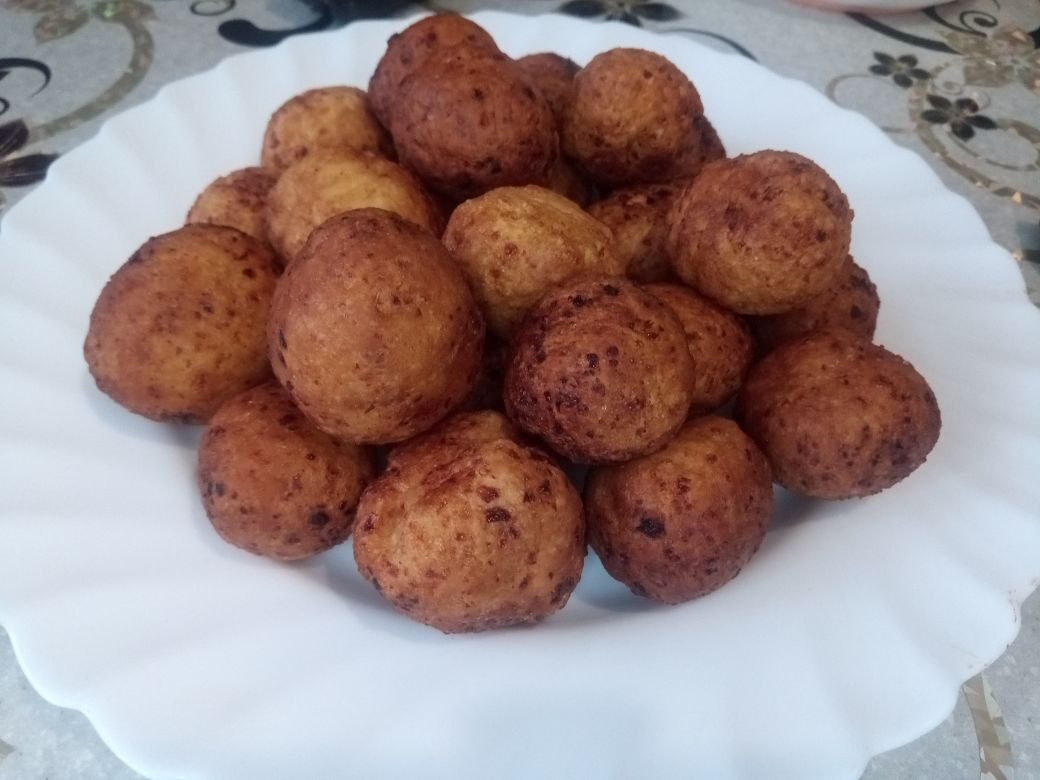 Творожные шарики к чаю.