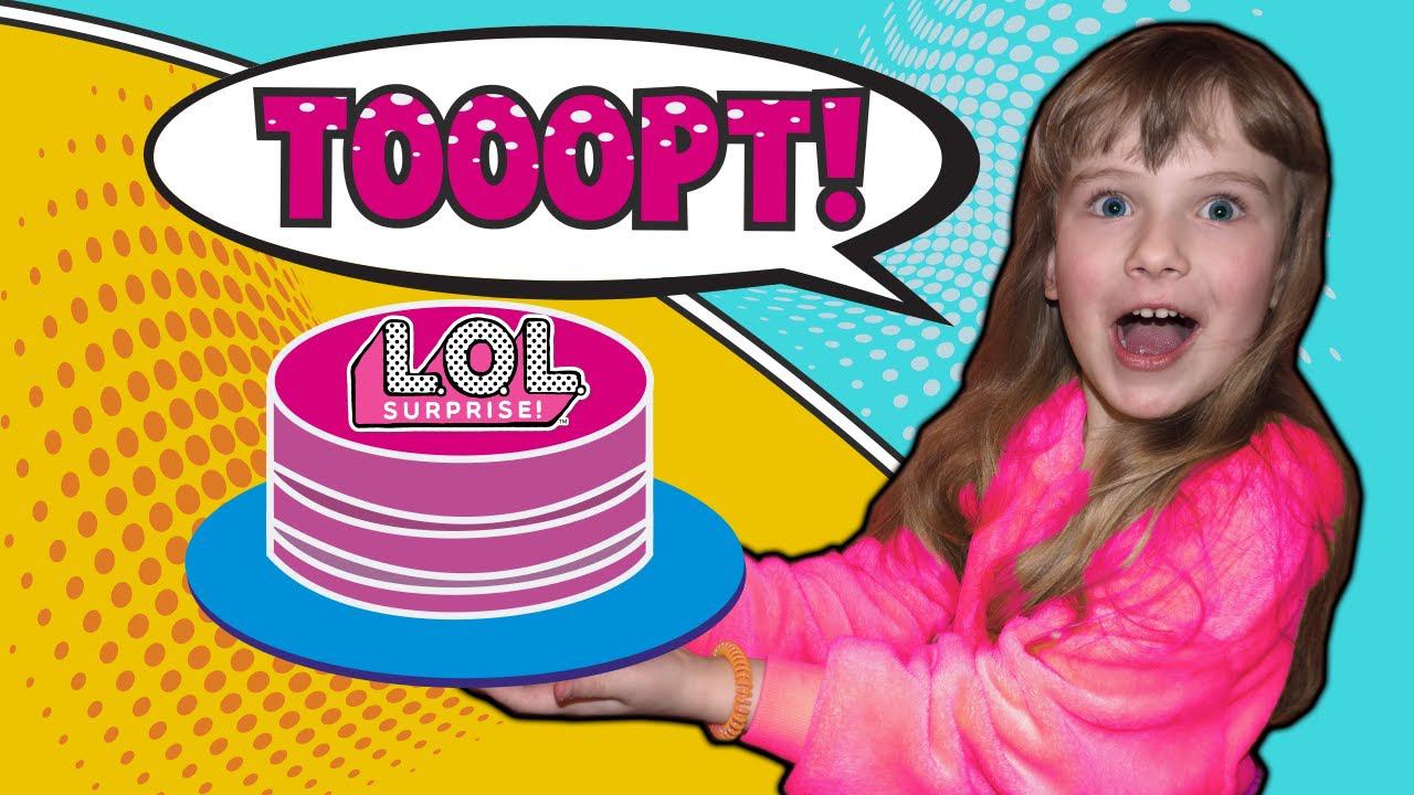 Торт LOL. Торт из вафельных коржей своими руками. Простой рецепт для детей. Илана готовит торт.