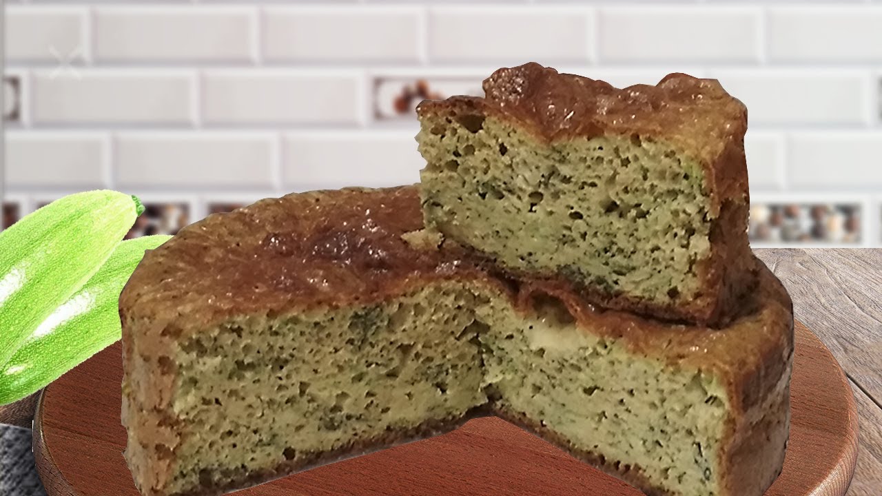 Заливной пирог. Пирог из кабачков для диабетика и здорового питания.