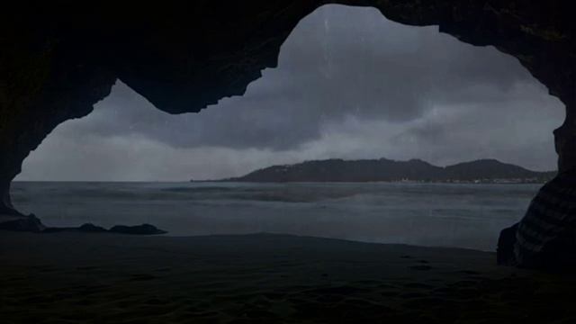 ЗВУКИ ДЛЯ СНА //  МОРСКОЙ ПРИБОЙ В ДОЖДЛИВУЮ ПОГОДУ.