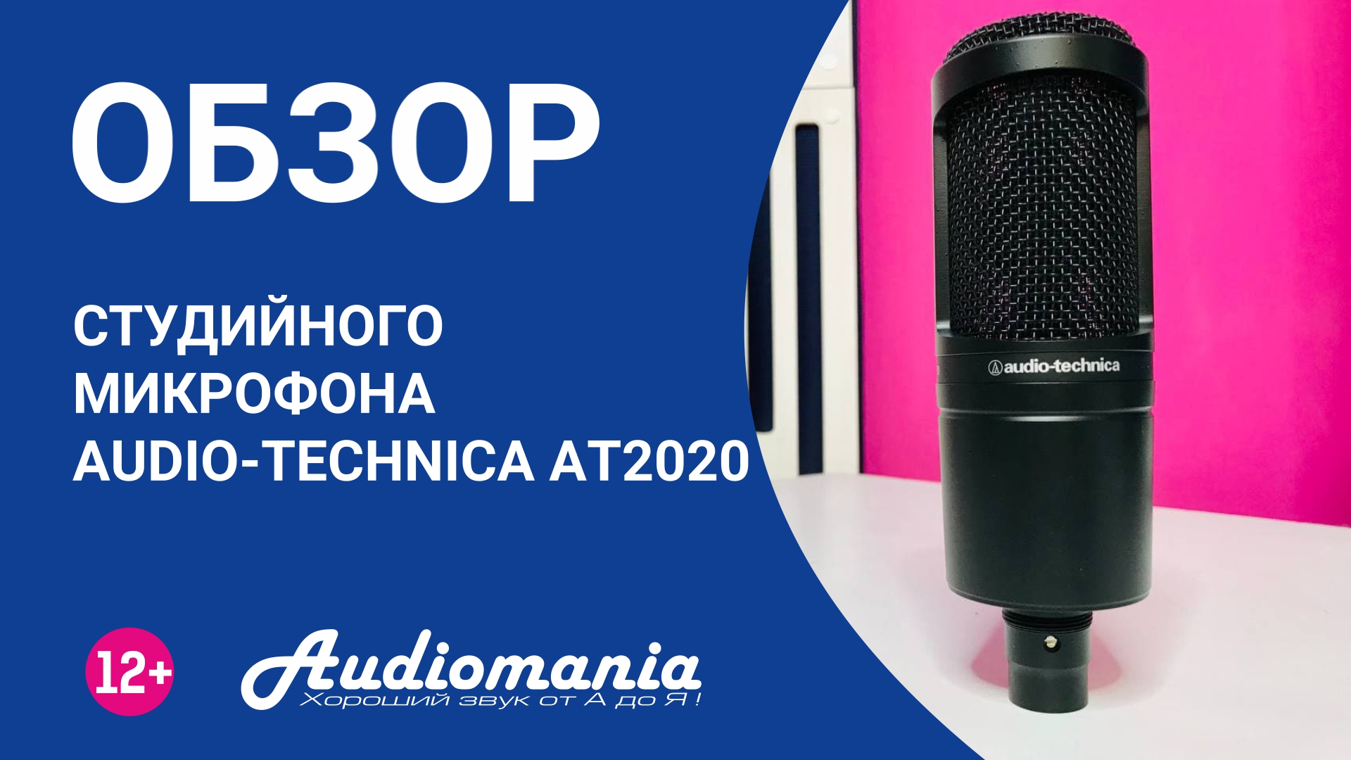 Первый микрофон для записи вокала, акустических инструментов и блогинга. Обзор Audio-Technica AT2020