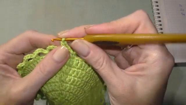 Цикл видео МК о салфетках-подставках. 1 часть для новичков. Салфетка #18_[360p].mp4