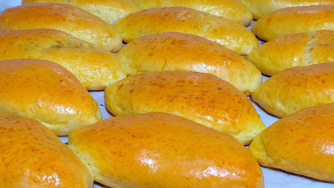 ПИРОЖКИ С ЯЙЦОМ И ЛУКОМ НА ДРОЖЖЕВОМ ТЕСТЕ В ДУХОВКЕ💥Ольгины Рецепты.