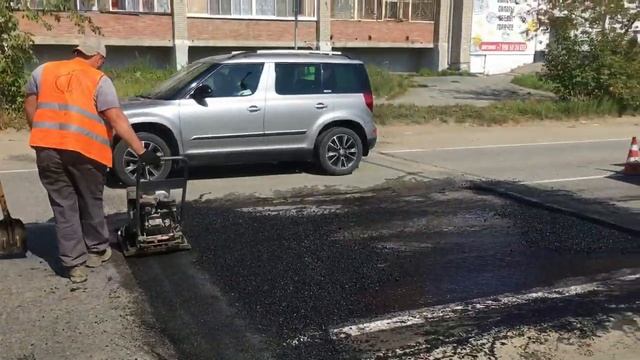 Участок с двумя пешеходными переходами/ИДН 4шт/Асфальтирование/Свердловская обл_г.Верх-Нейвинский