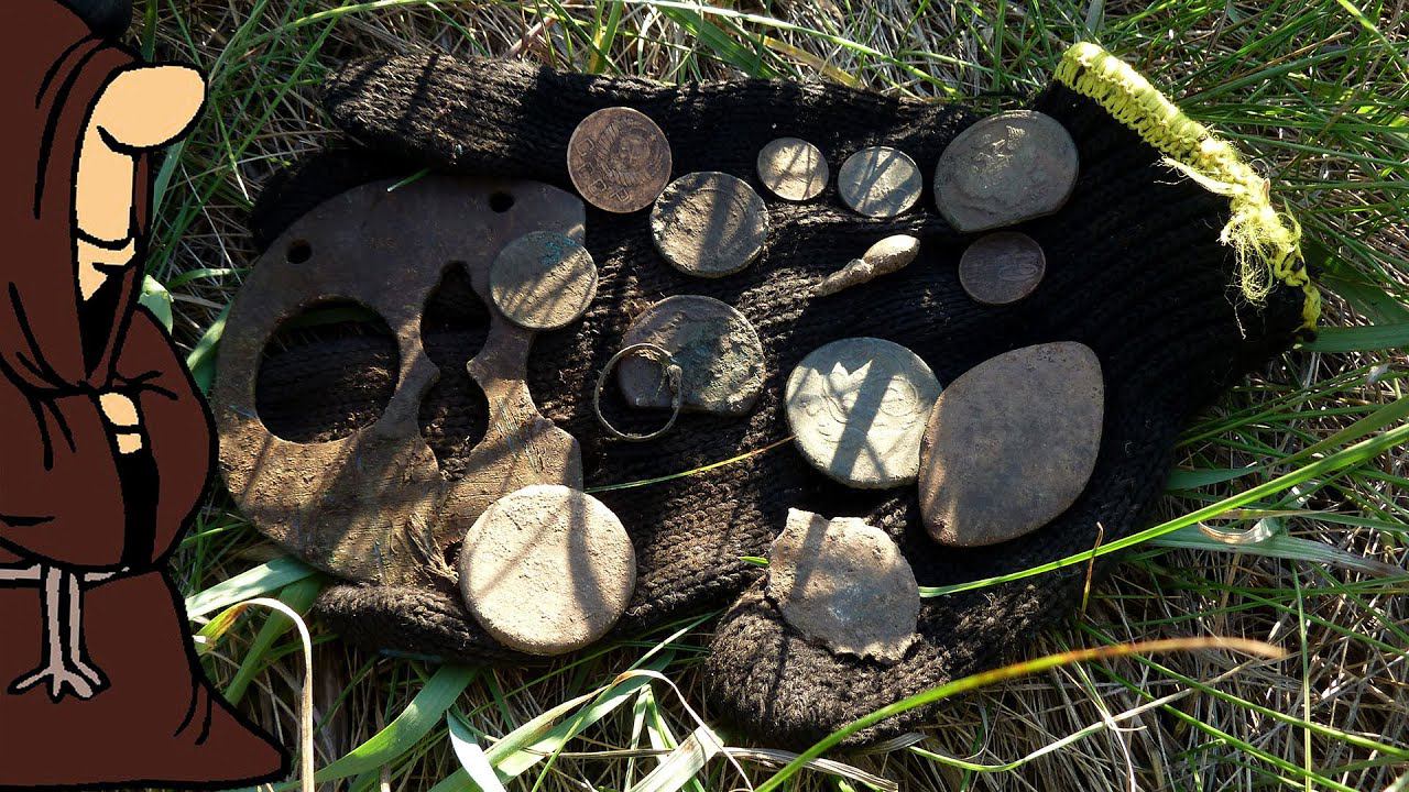 Выезд на поиск монет металлоискателем. Коп с МД , поиск кладов и золота