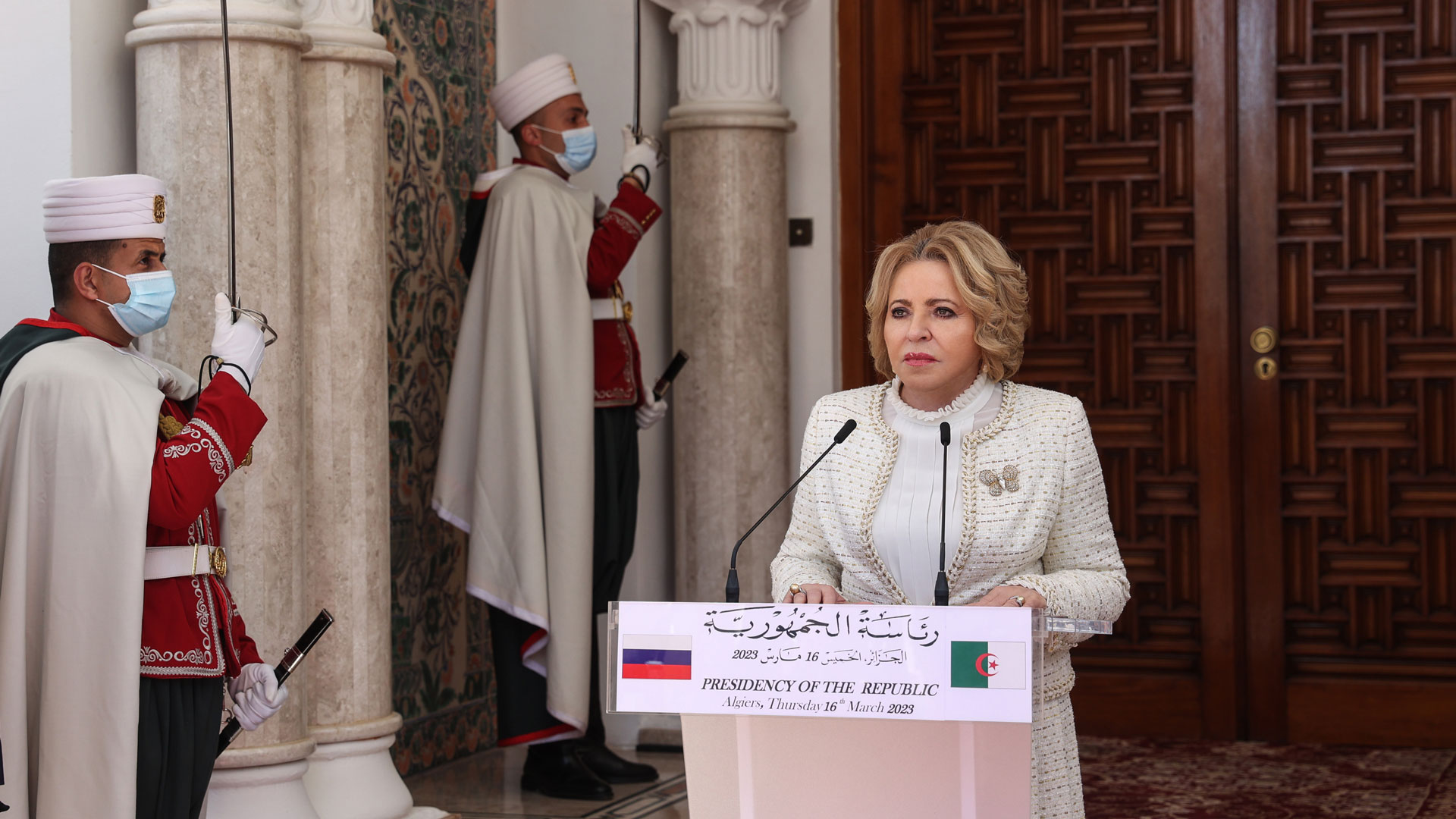 Валентина Матвиенко: Алжир — важный и проверенный партнёр на африканском континенте