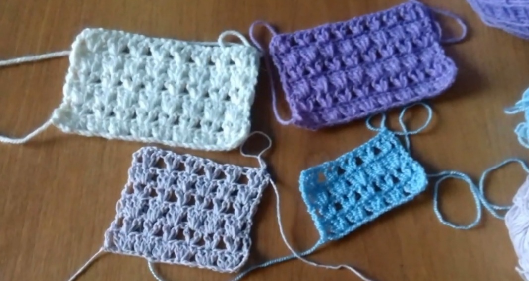 Красивый узор крючком.