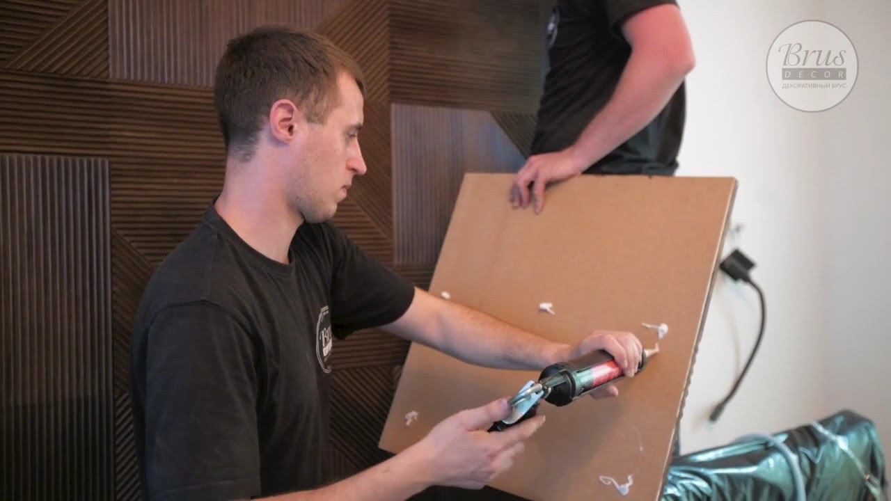 Рифленые стеновые панели из дерева