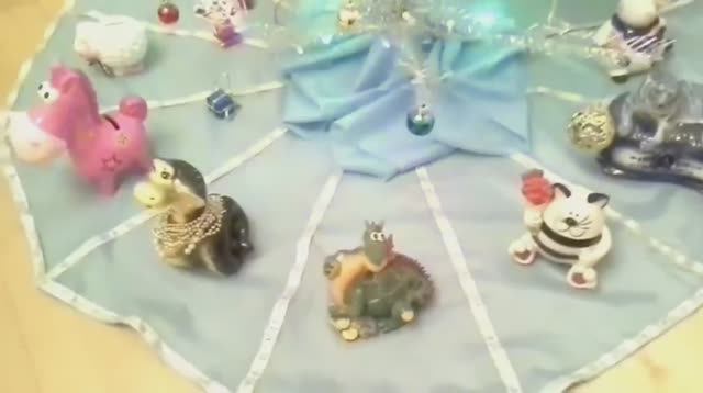 Как сделать юбку для ёлки КРУГ ЗВЕРЕЙ для символов года _ DIY НОВЫЙ ГОД