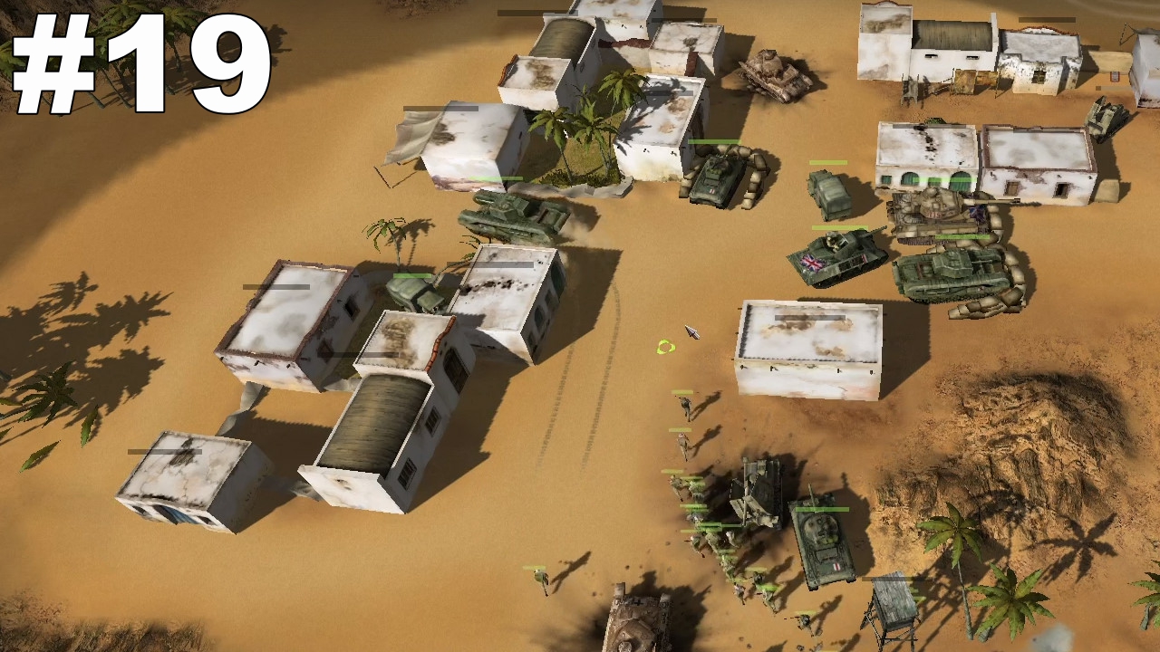 ▶Desert Rats vs. Afrika Korps. Кампания Союзников. Миссия 5: Возвращение в Тобрук. #19