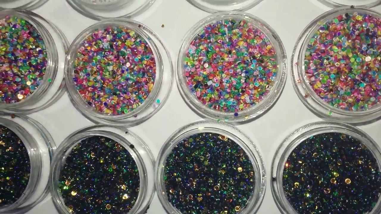 Мини конфети для дизайна ногтей