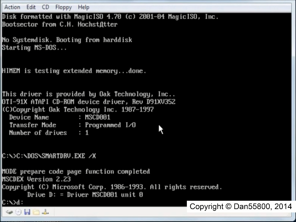 Установка CD-ROM драйвера на MS-DOS 6.22