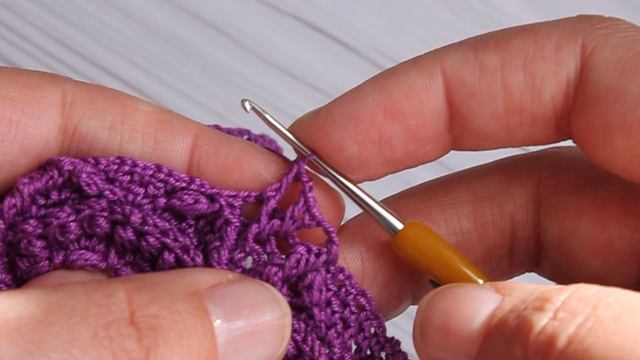 Как вязать РЛ-ССН позади предыдущего / How to work FP-DC behind previous one