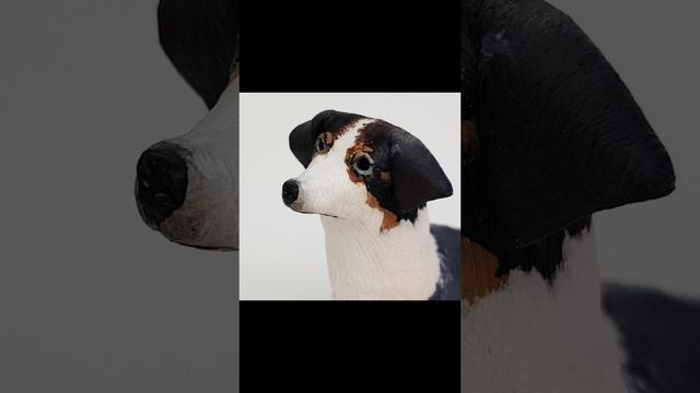 Статуэтка собака из полимерной глины Фигурка с портретным сходством ручной работы на заказ AnneAlArt