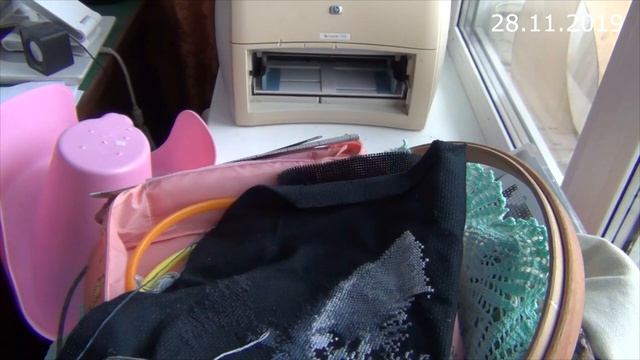 Вышивка. Черная аида. Кот от ОВЕН.mp4