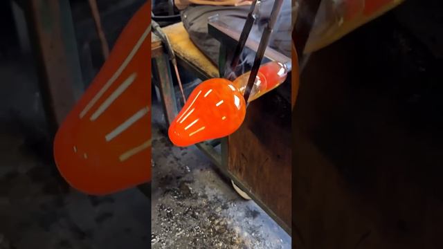 GLASS BLOWING a VASE ASMR Part 12