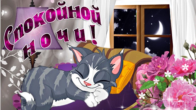 Засыпай, родной, пусть счастье греет. Спокойной ночи!