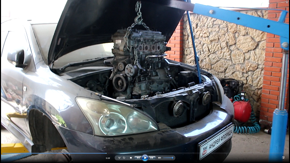 Ремонт двигателя 2AZ-FE на Toyota Harrier Тойота Харриер 2003 года 5часть