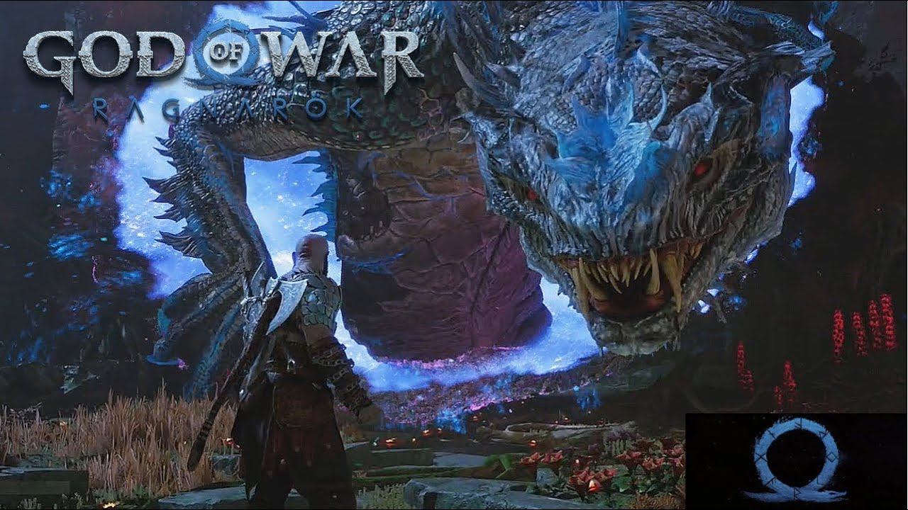 Нидхёгг - защитник источника проклятия Фрейи | God of war Rognarok | № 13