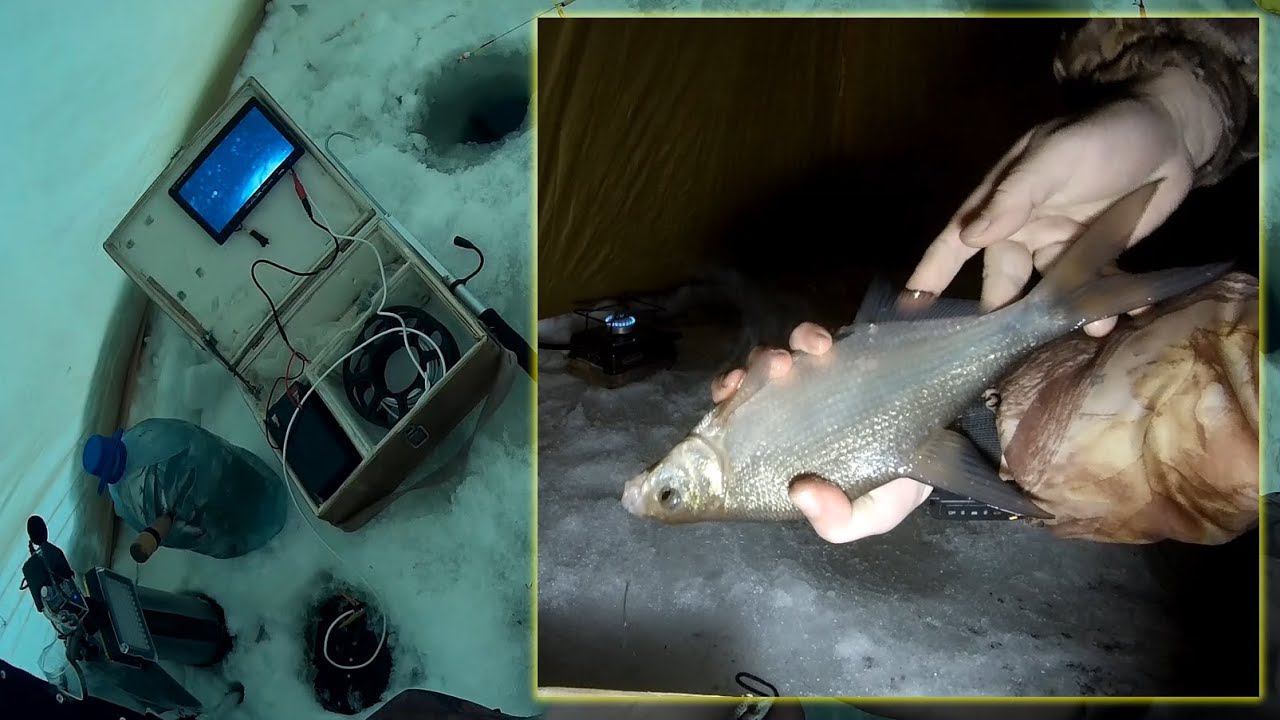 Зимняя рыбалка с ночёвкой - 4. Подводная съёмка с ИК подсветкой