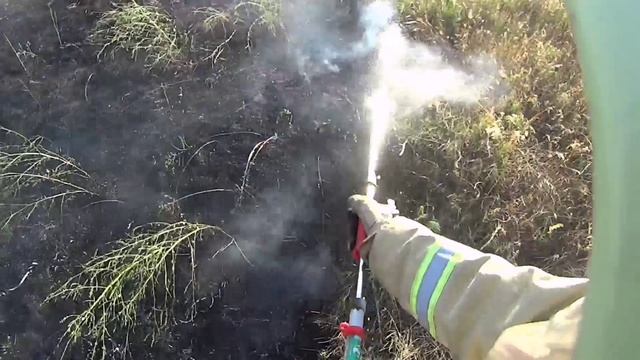 Ландшафтный пожар при сильном ветре /  Уступи дорогу / Спешим на помощь