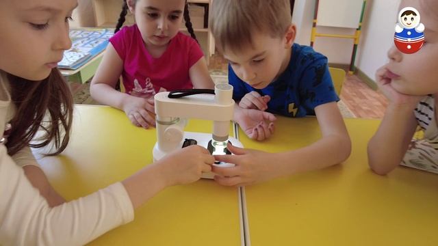 МИКРОСКОП "Бобровая лаборатория" для детских садов серия № 1  школа 878