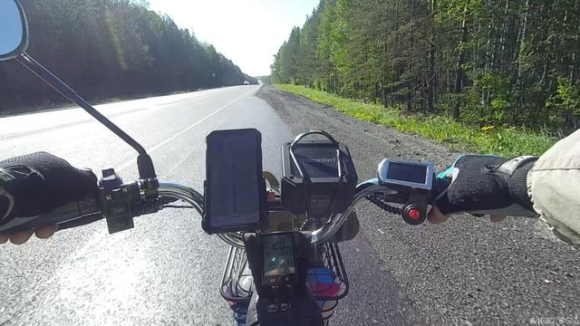 Поездка из Екатеринбурга в Далматово на электро велосипеде Minako V.8 PRO часть 12