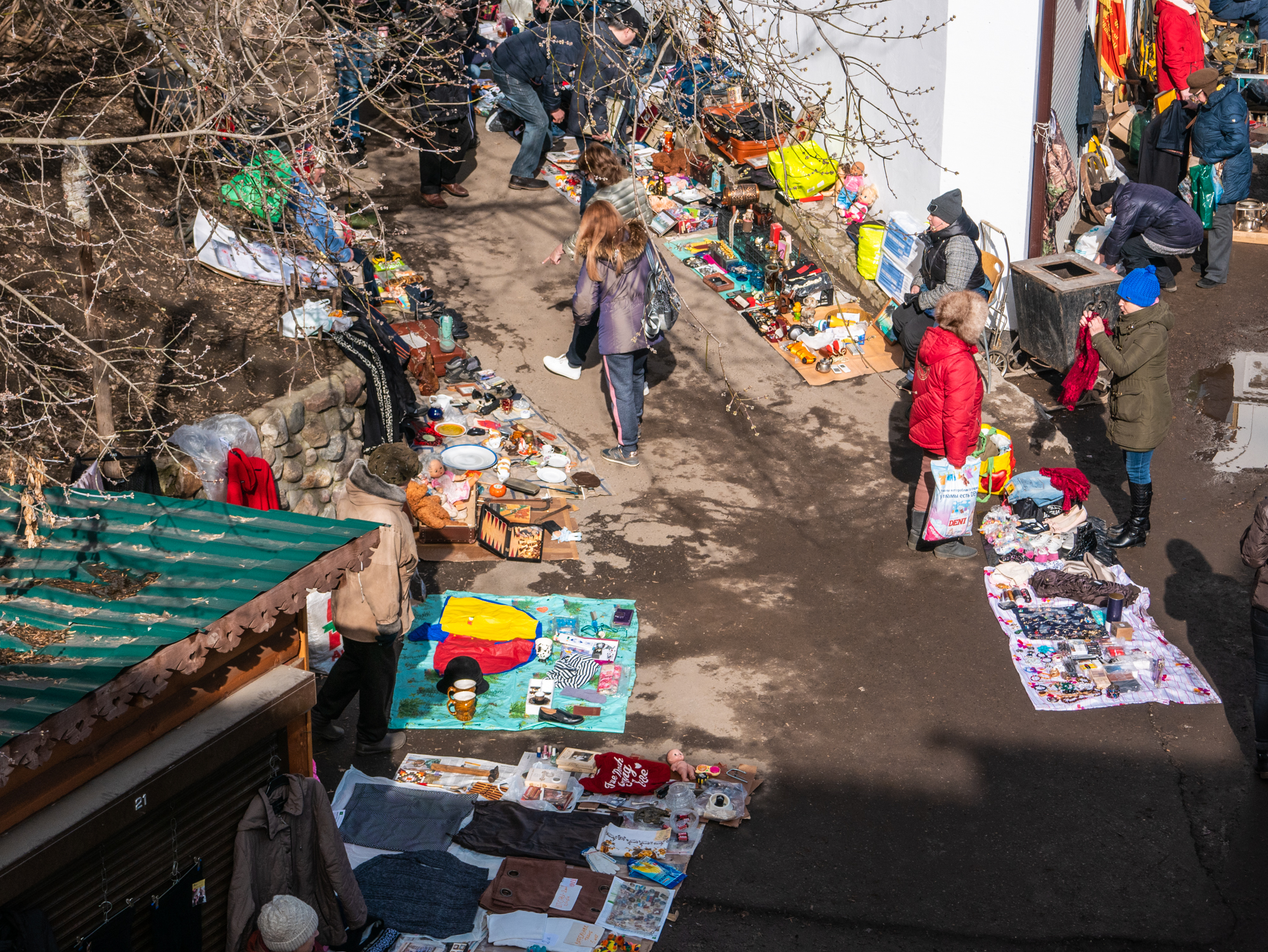 Блошиный рынок - Москва, Измайловский Кремль, 2020 год, фотозарисовка