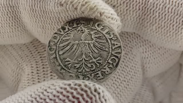 Литва ½ гроша, 1562 года. (Конский хвост вверх)