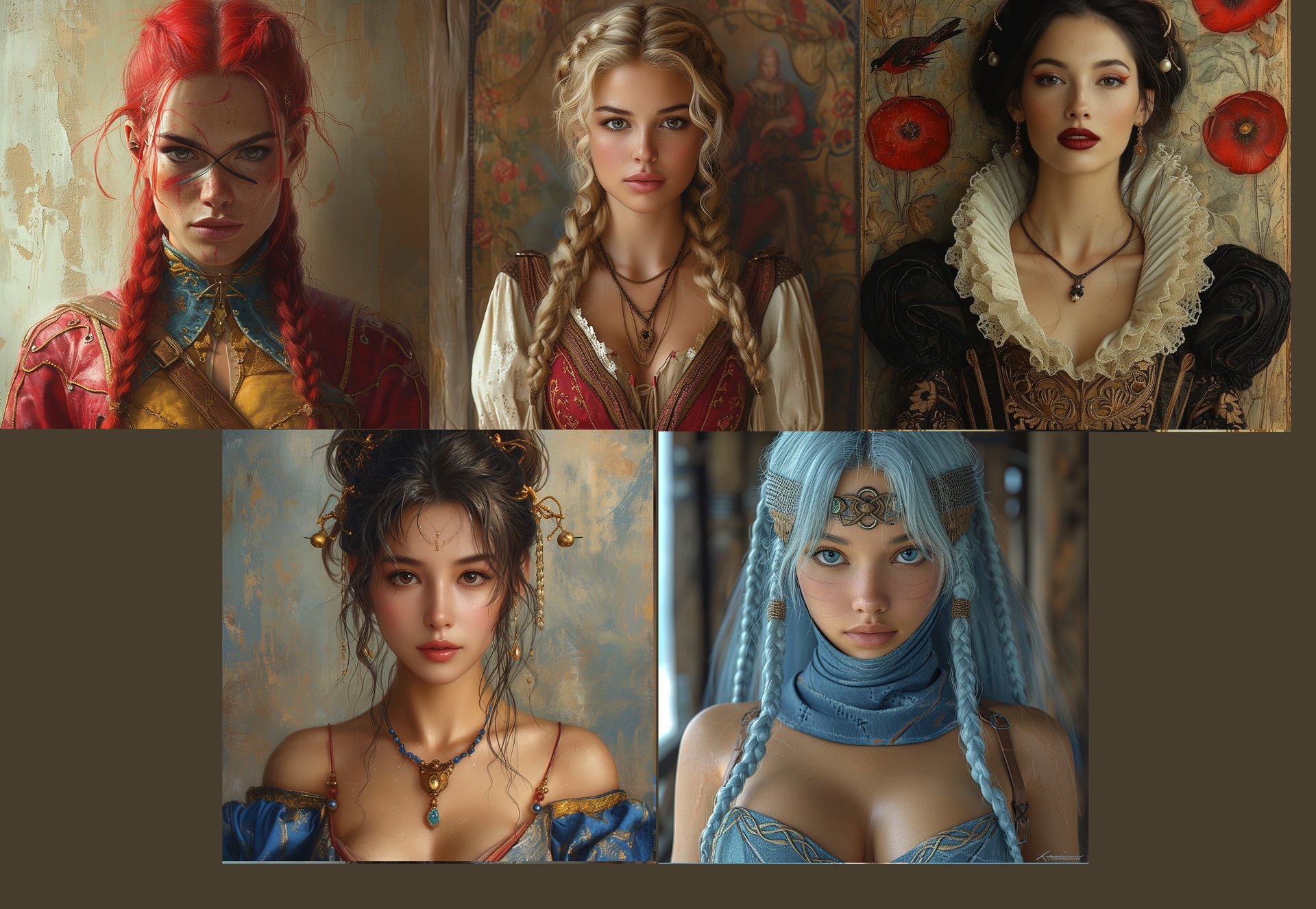 Героини игр Street Fighter в средневековом стиле